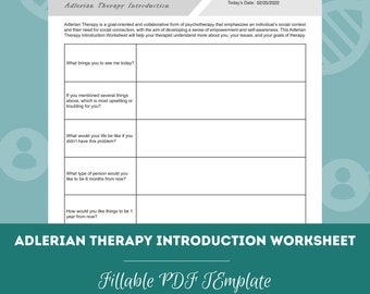 EMDR Safe Place Worksheet Editable / Fillable PDF Template for ...