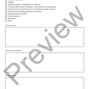 EFT Progress Note Form | Editable / Fillable PDF Template | for ...