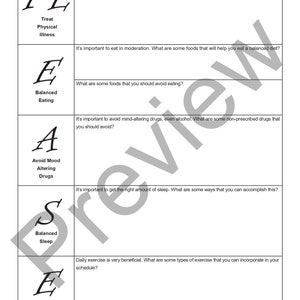 DBT ABC Please Worksheet | Editable / Fillable PDF Template | for ...