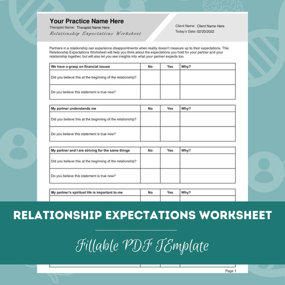 Couples Counseling Worksheets