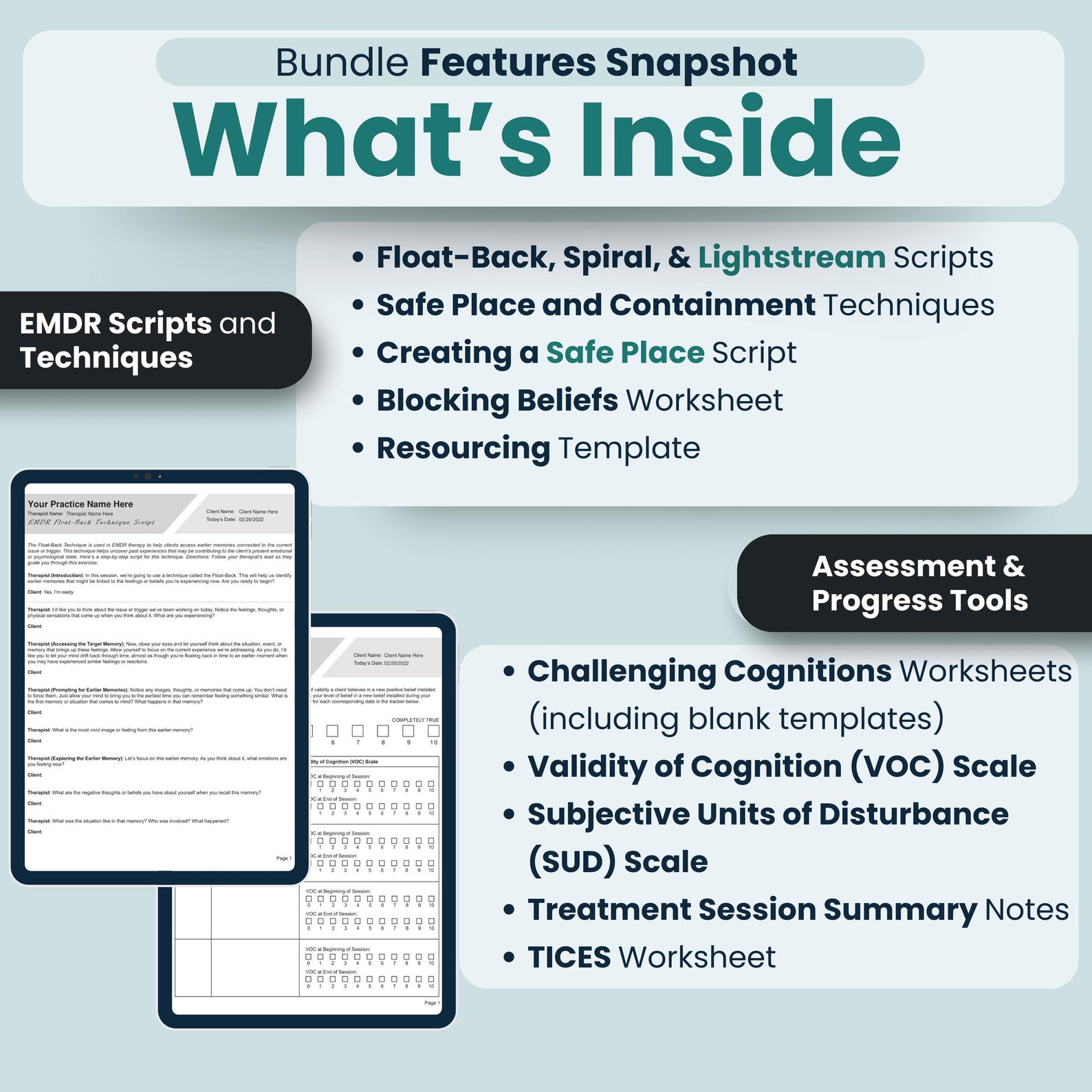 EMDR Worksheet Bundle, 25 Fillable, Printable Pdfs,eye Movement ...
