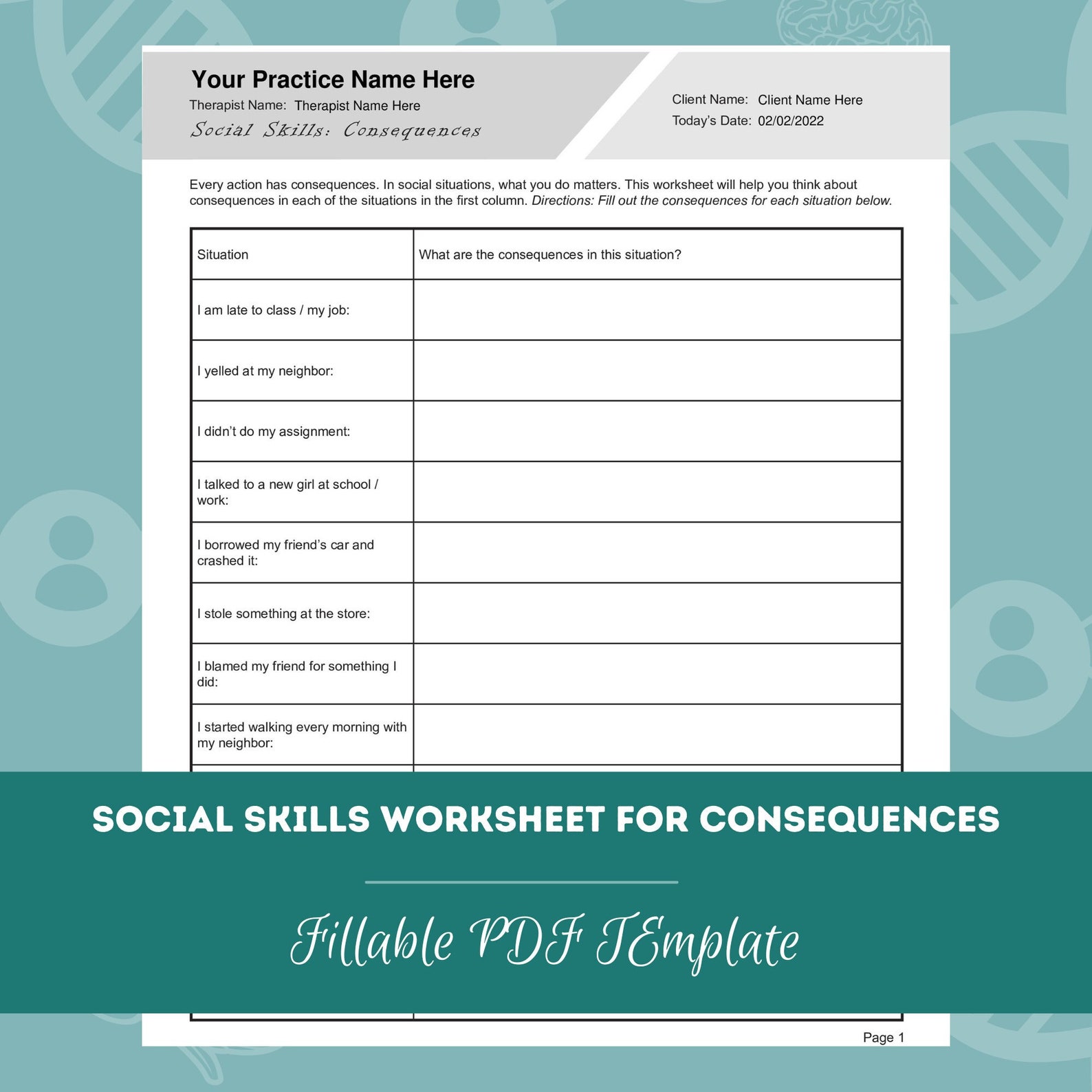 Social Skills Worksheets For Consequences Editable Fillable PDF social-skills-worksheets-for-consequences-editable-fillable-pdf
