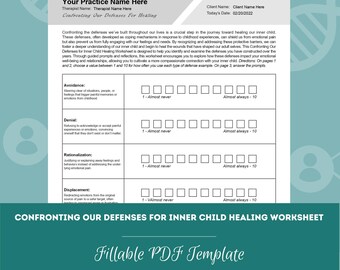 Inner Child Healing Worksheet - Etsy