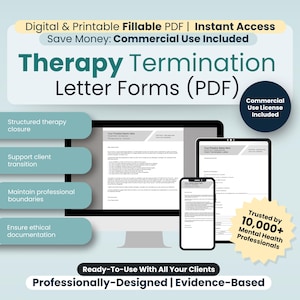 Termination Letter to Therapy Client - Etsy