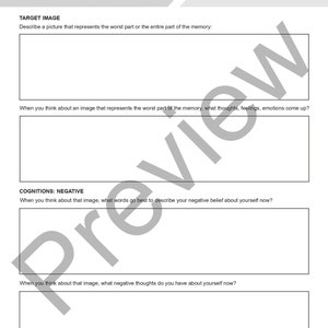 EMDR Phase 3 - Assessment Worksheet | Editable / Fillable PDF Template ...