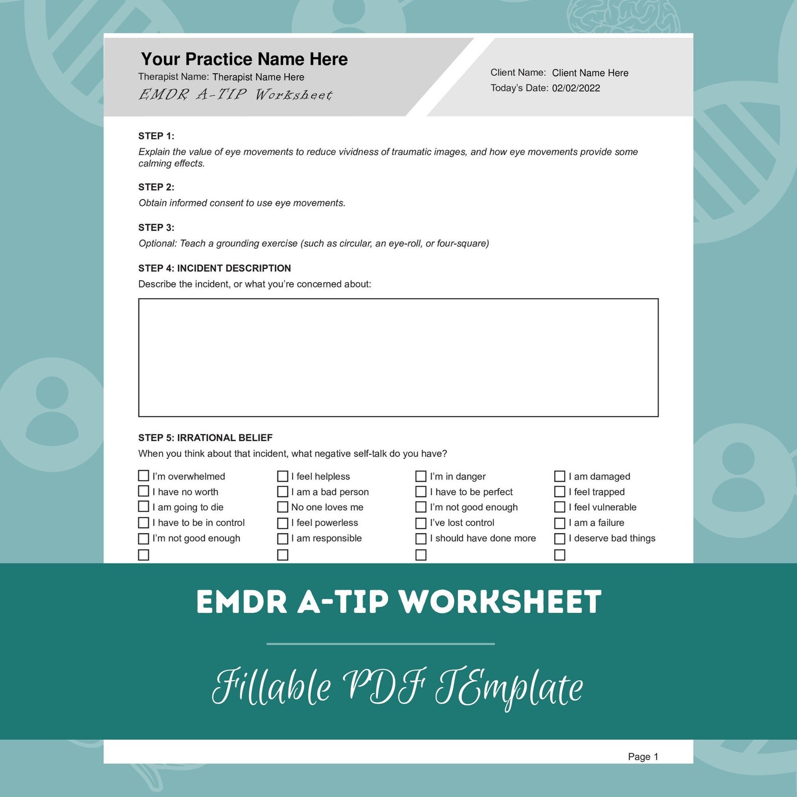 A Tip Worksheet Emdr Fill And Sign Printable Template Online Riset A Tip Worksheet Emdr Fill And Sign Printable Template Online Riset