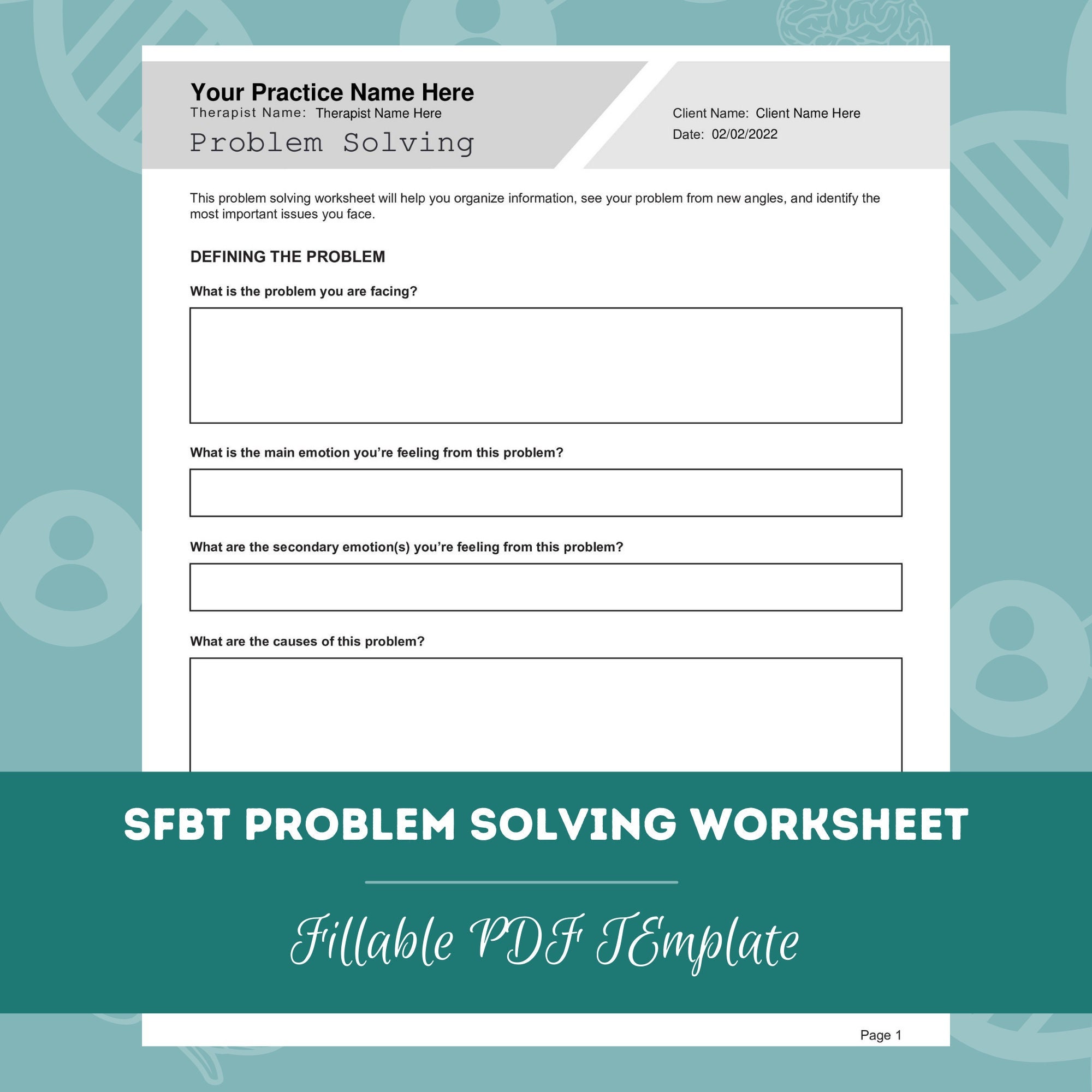 Problem Solving Sheet Template