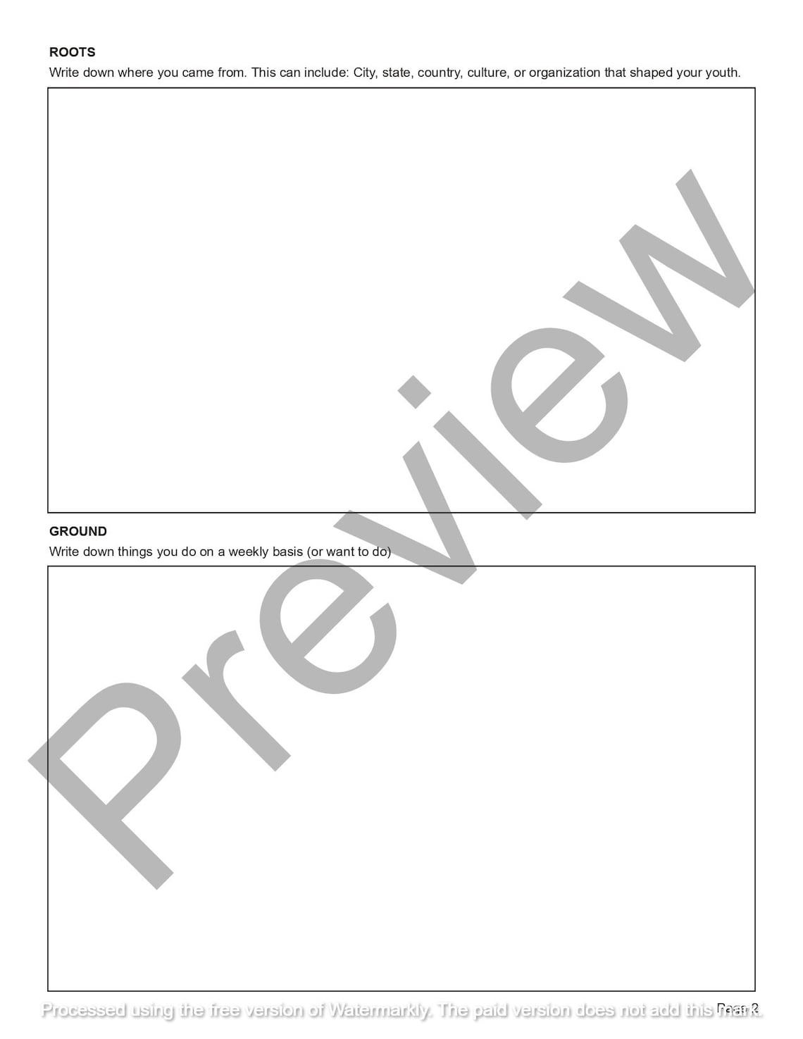 Narrative Therapy Tree of Life Worksheet | Editable / Fillable PDF ...