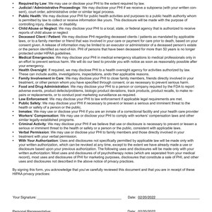 HIPAA Privacy Notice Template | Editable / Fillable PDF Template | for ...