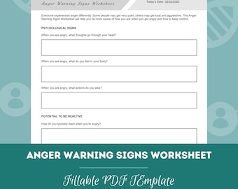 DBT Radical Acceptance Worksheet Editable / Fillable PDF Template for ...