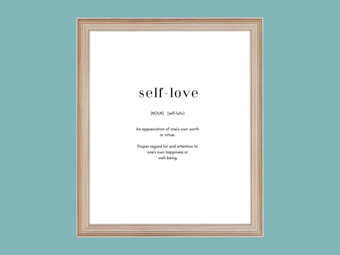 Self-love Definition Poster | Printable PDF | *includes 1 Commercial ...