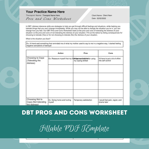 Pros And Cons Worksheet Printable