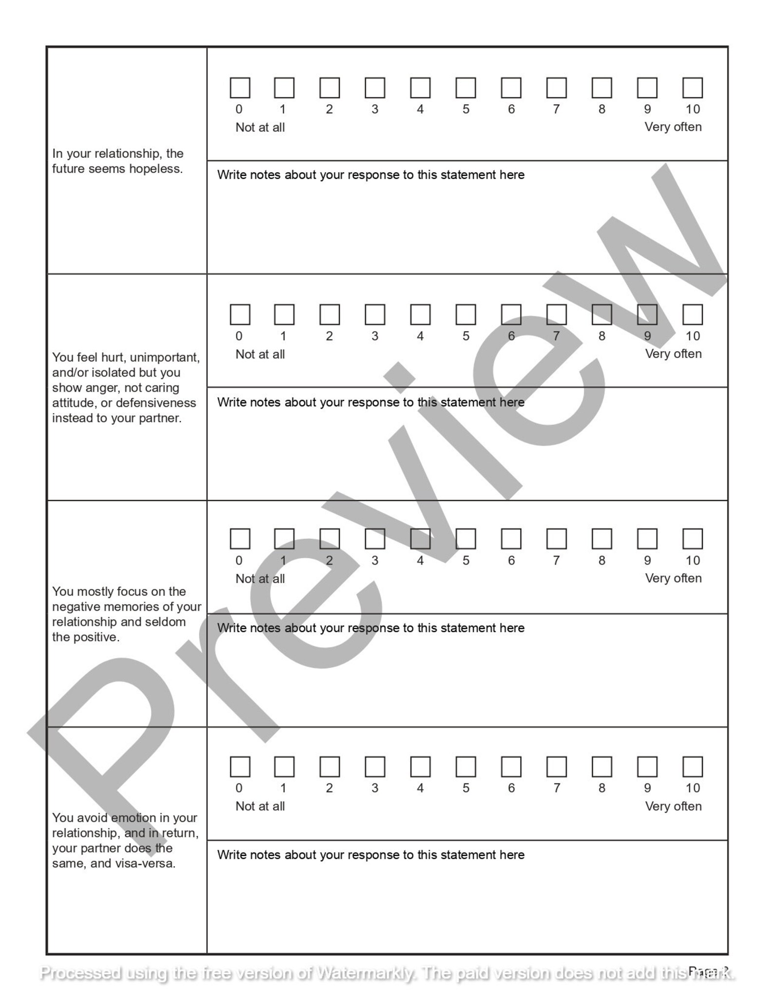 EFT: Am I in a Negative Cycle Worksheet | Editable / Fillable PDF ...