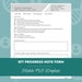EFT Progress Note Form | Editable / Fillable PDF Template | for ...