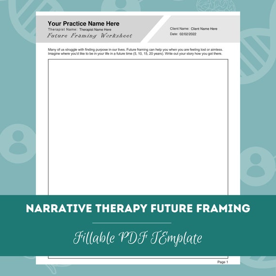 Narrative Therapy Future Framing Worksheet Editable / - Etsy