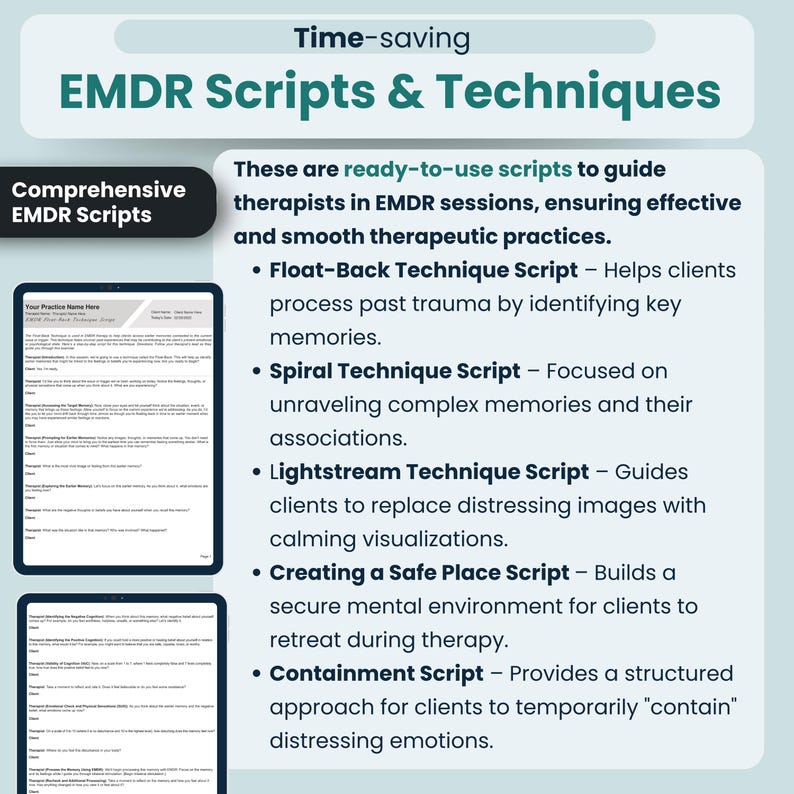 EMDR Worksheet Bundle, 25 Fillable, Printable Pdfs,eye Movement ...