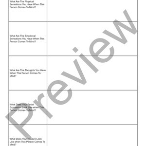 Letting Go of Resentment Worksheet | Editable / Fillable PDF Template ...