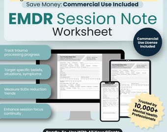 EMDR Phase 1 History Taking Worksheet | Editable / Fillable PDF ...
