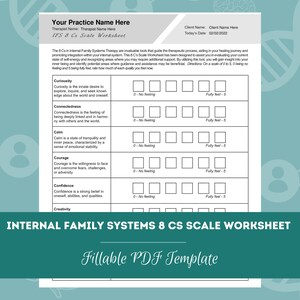 Internal Family Systems Worksheets Bundle, 13 Fillable/printable PDF ...