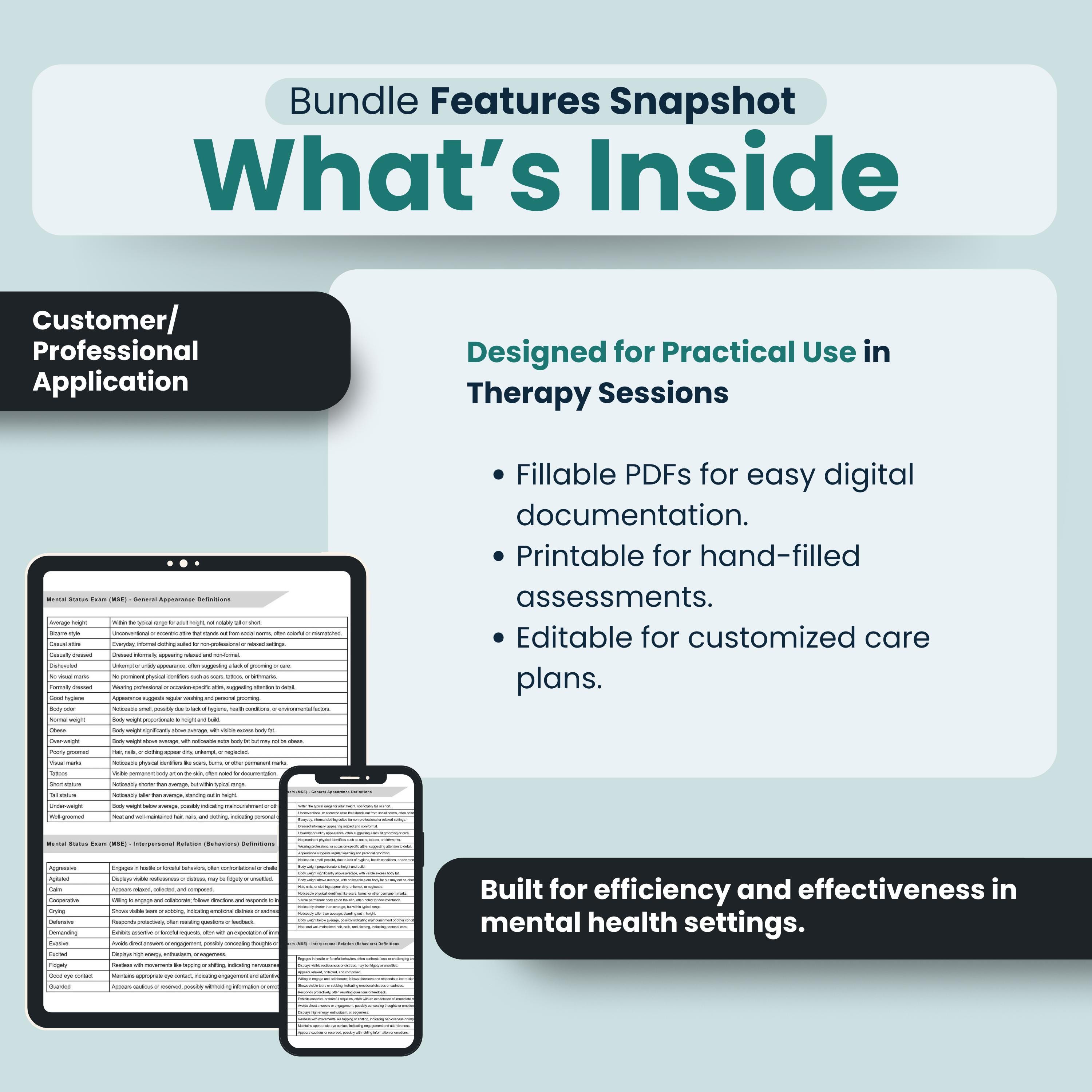 Mental Status Exam Cheat Sheet, MSE Cheat Sheet, Fillable/printable PDF ...