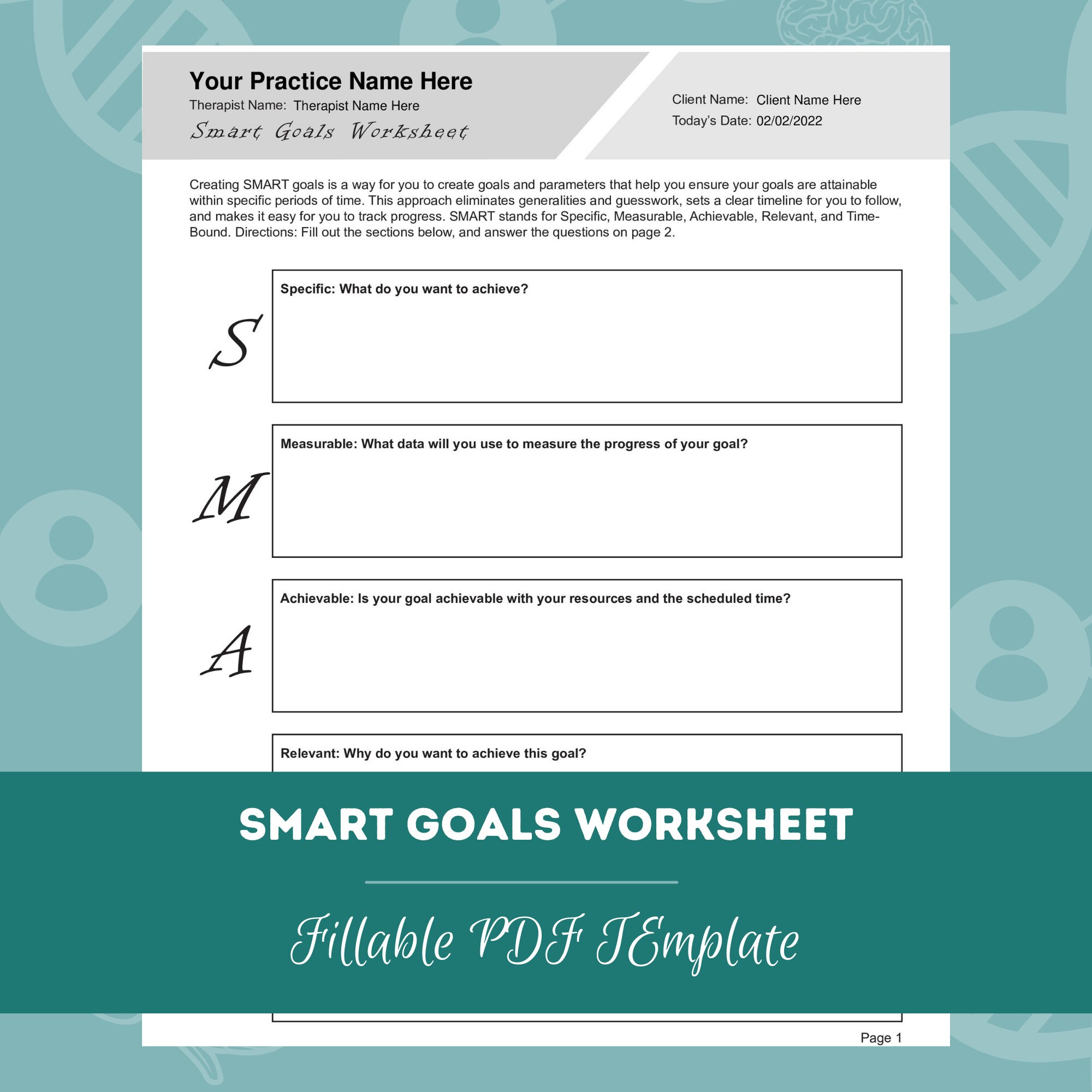 Motivational Interviewing Worksheets Bundle 19 Editable / Fillable ...