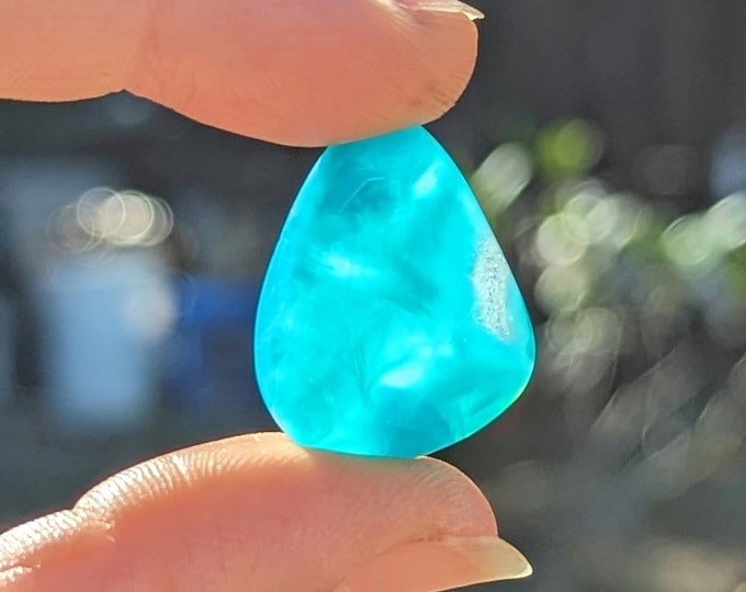 Stunning Translucent Gem Silica Cabochon 18.4 Carats - Etsy