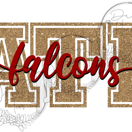 Falcons SVG Dxf Eps and Png Digital Cut File - Etsy