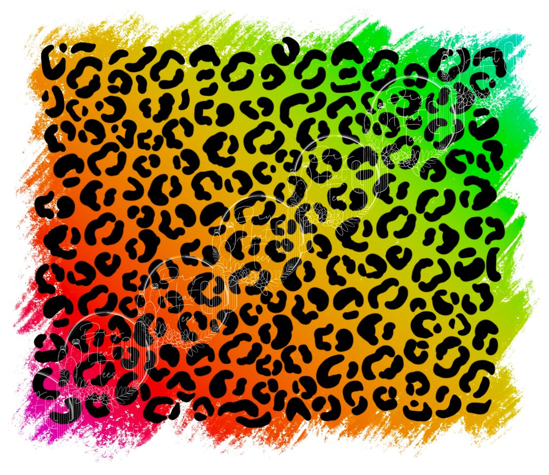 Rainbow Cheetah Print PNG - Etsy