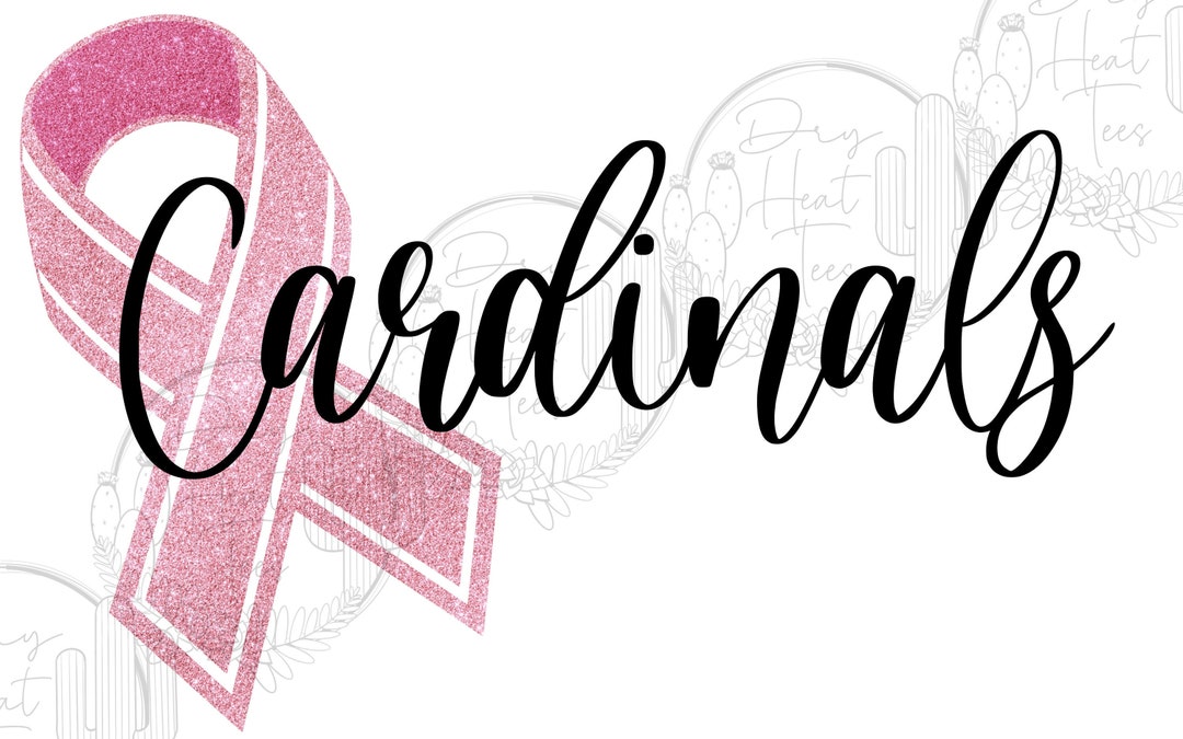 Breast Cancer Awareness Cardinals PNG & SVG - Etsy