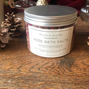 Relax and Unwind Rose Baths Salts 350g - Etsy