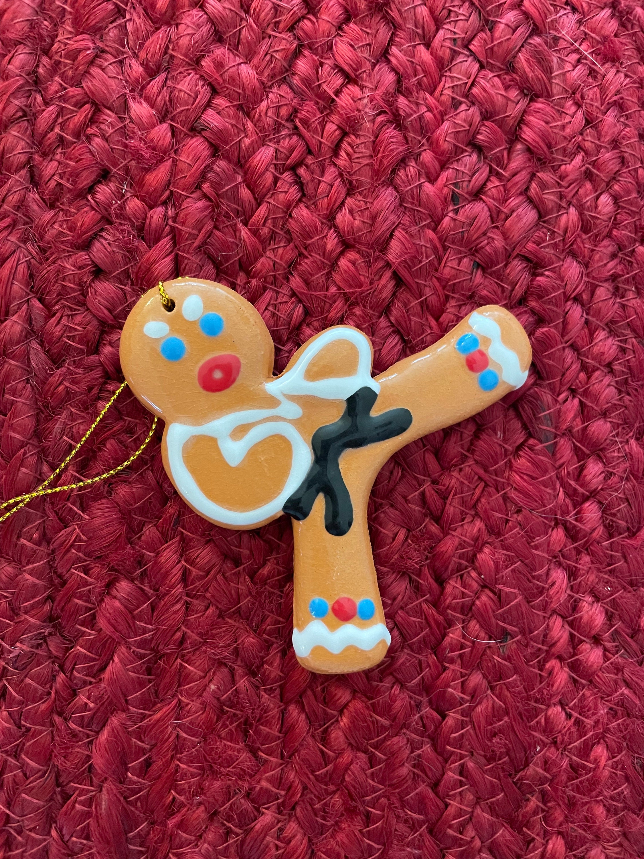 Gingerbread Man Martial Arts Ornament - Cookie, Ninja, Karate ...