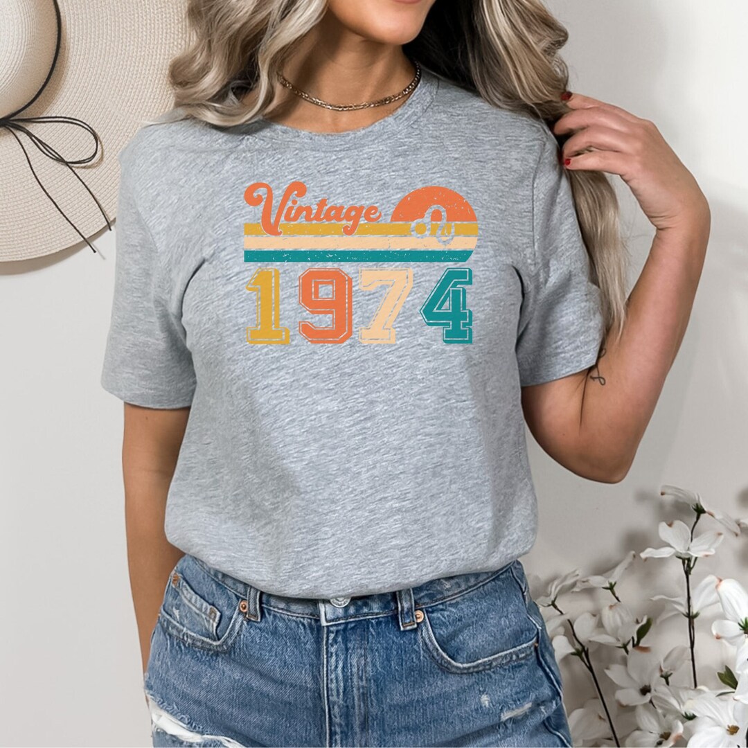 Personalized 50th Birthday Shirt Gift for Women, Retro Shirt Funny 50th ...