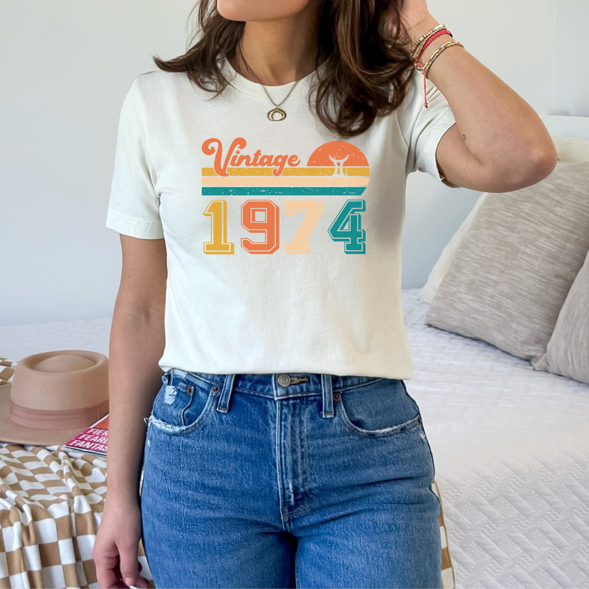 Personalized 50th Birthday Shirt Gift for Women, Retro Shirt Funny 50th ...