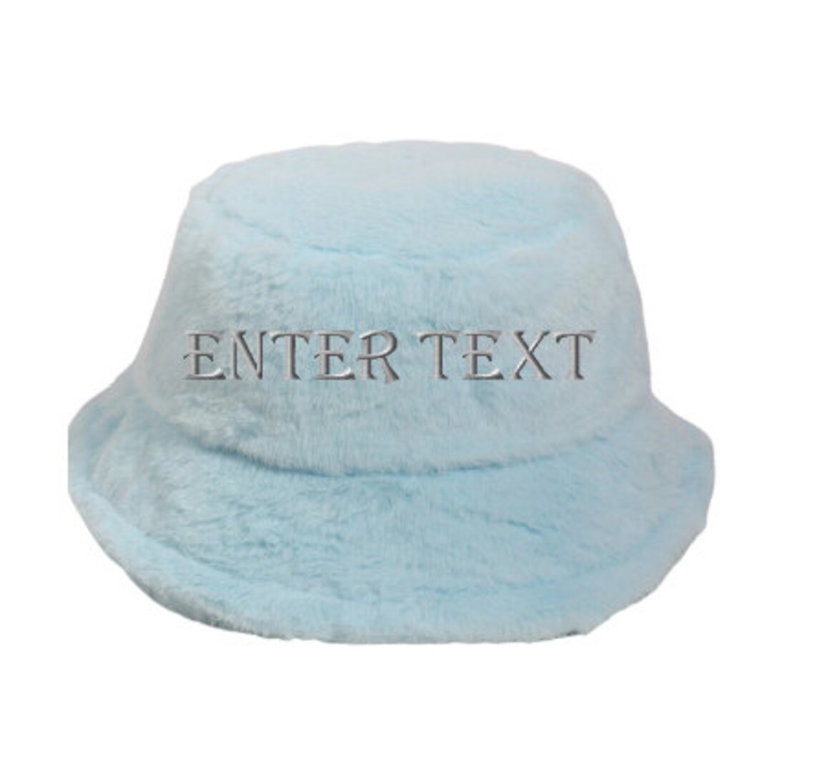 Personalized Faux Fur Bucket Hat - Etsy