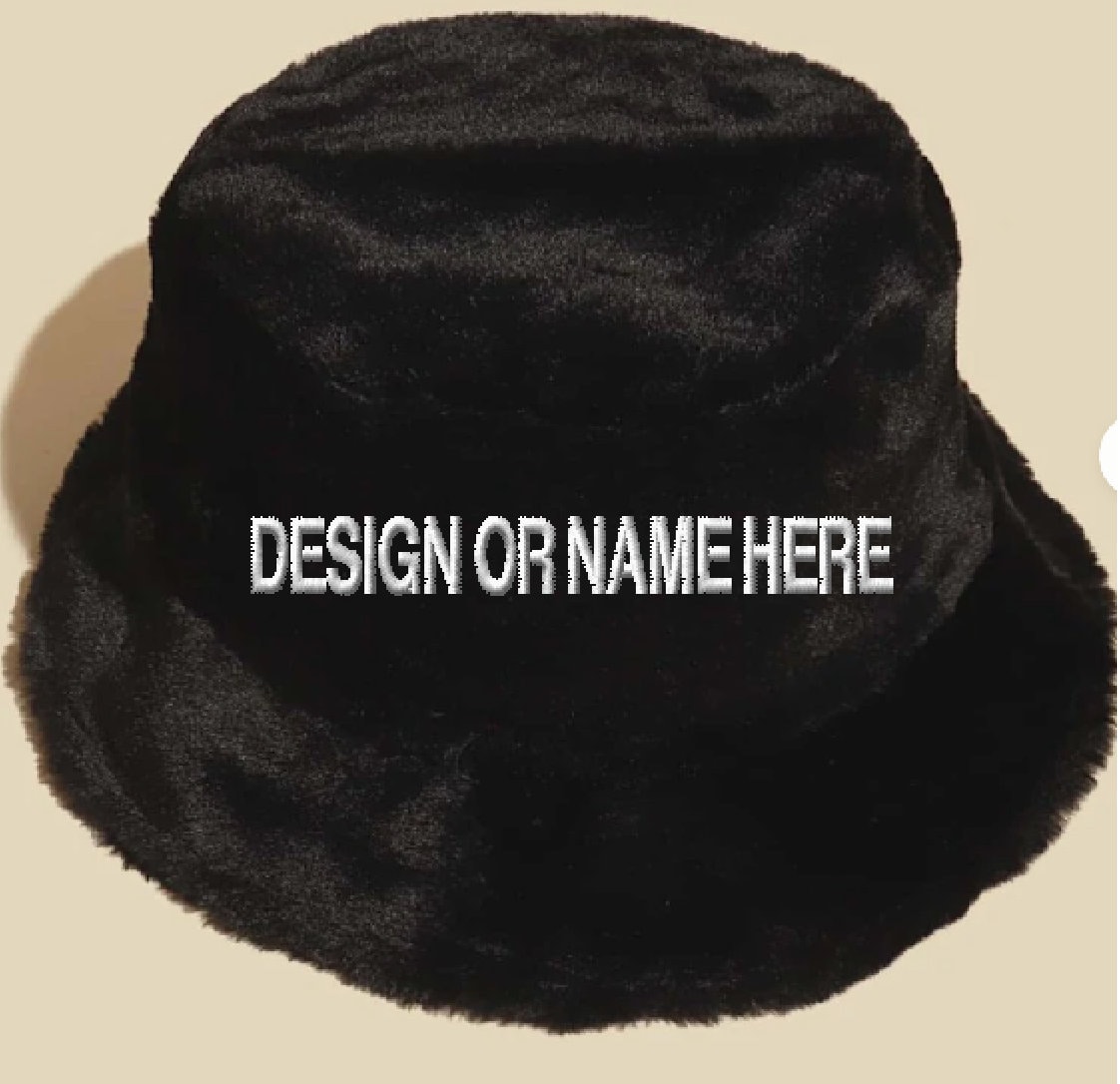 Personalized Faux Fur Bucket Hat - Etsy