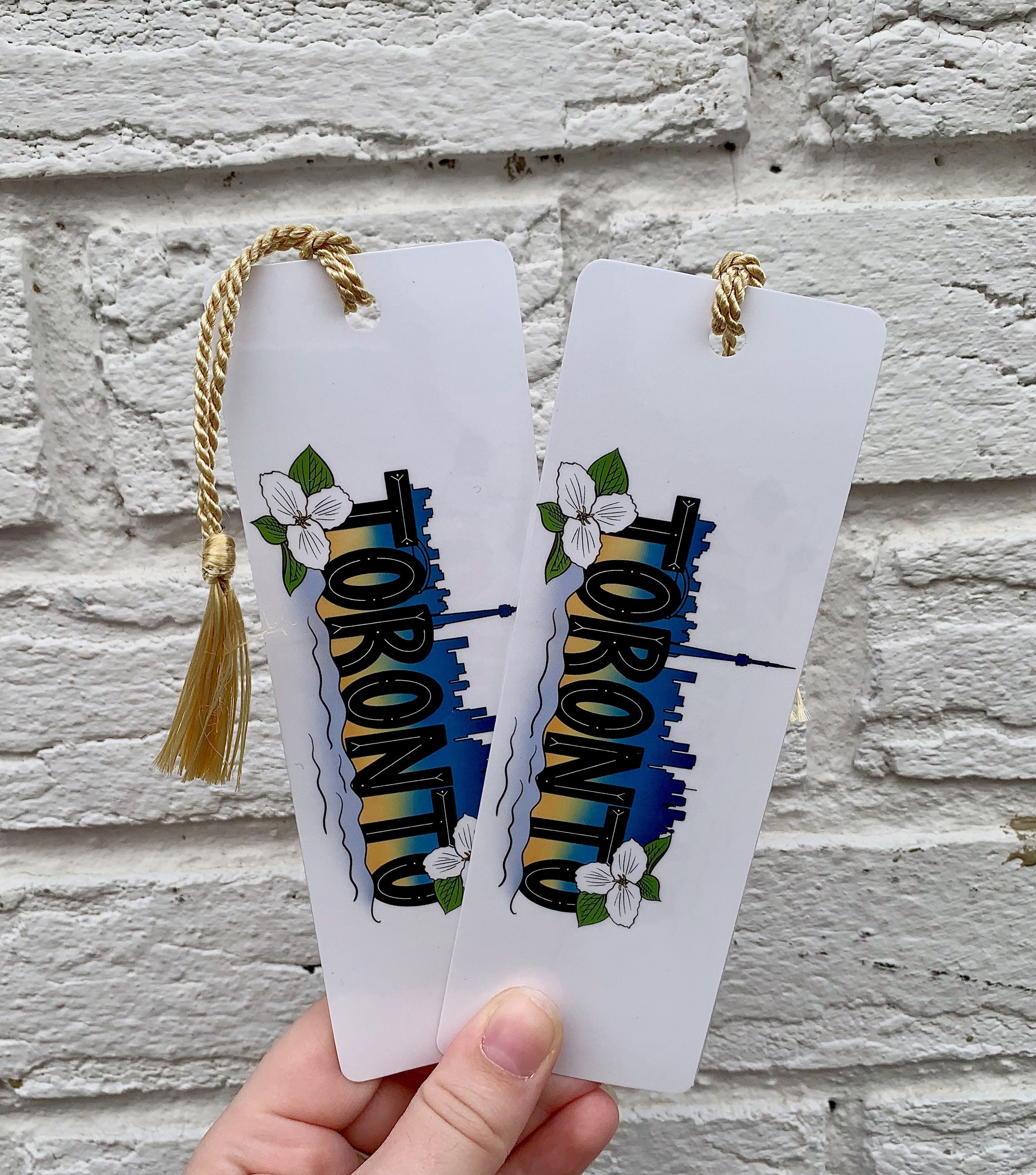 Toronto Skyline Handmade Laminated Double-sided Bookmark - Etsy