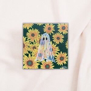 Sunflower Ghost Fine Art Print of Original Acrylic Painting Sunny Pal ...