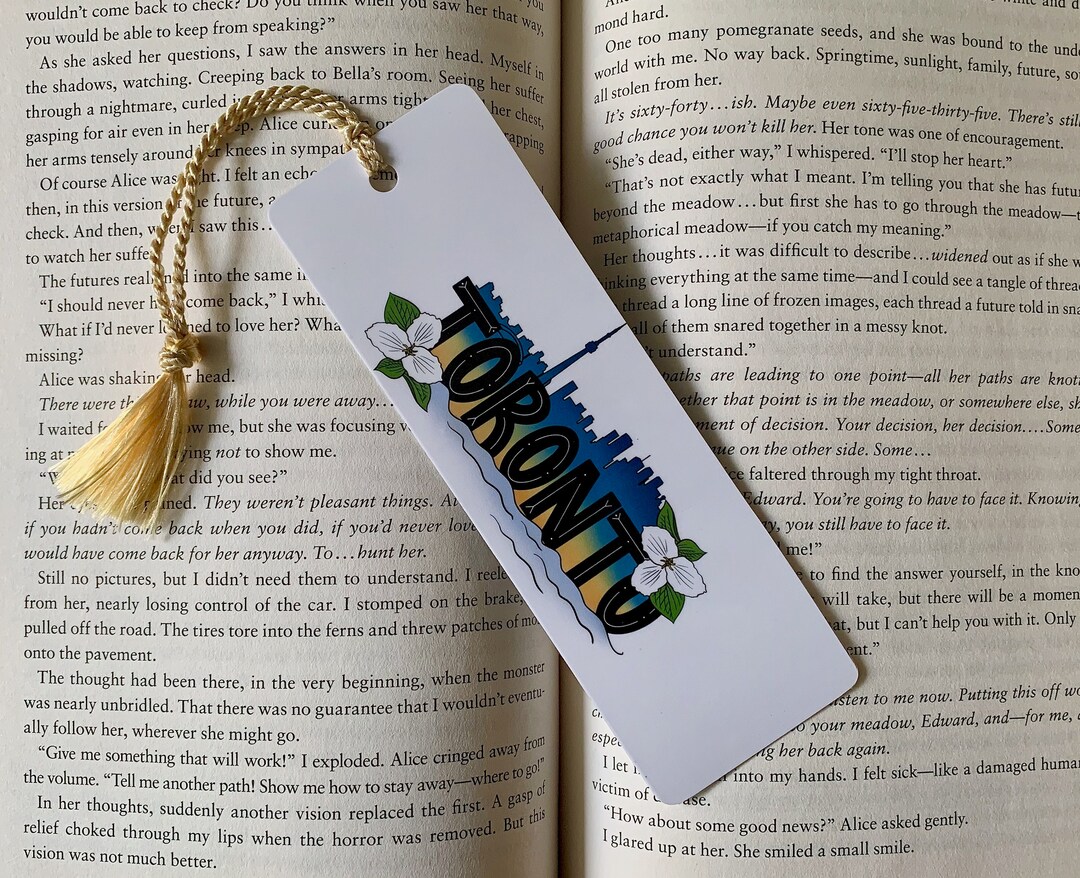 Toronto Skyline Handmade Laminated Double-sided Bookmark - Etsy