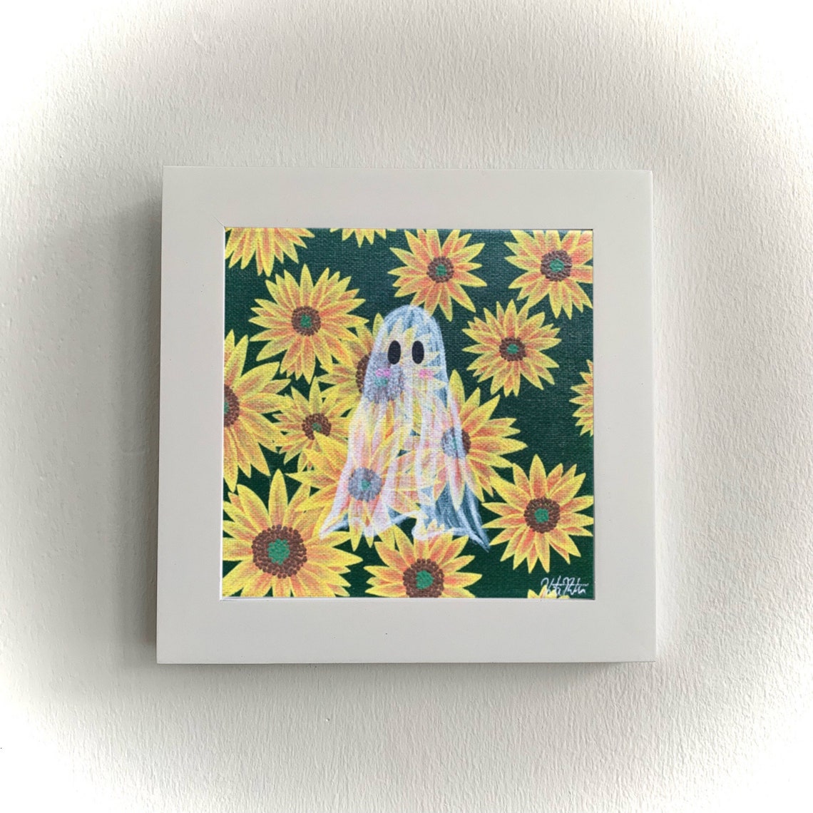 Sunflower Ghost Fine Art Print of Original Acrylic Painting - Etsy