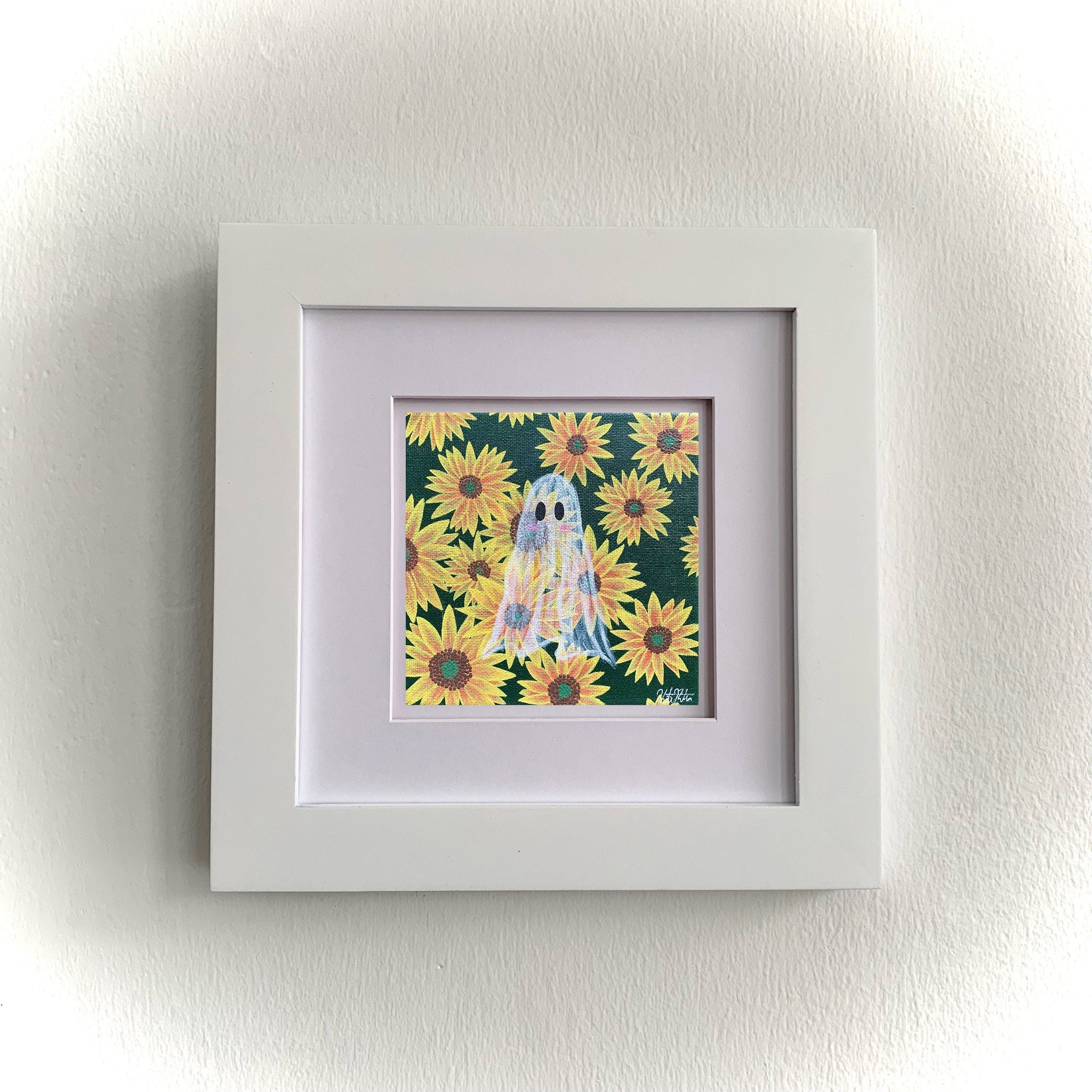 Sunflower Ghost Fine Art Print of Original Acrylic Painting - Etsy