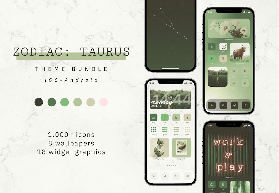 Taurus Aesthetic Theme for Ios + Android - Etsy