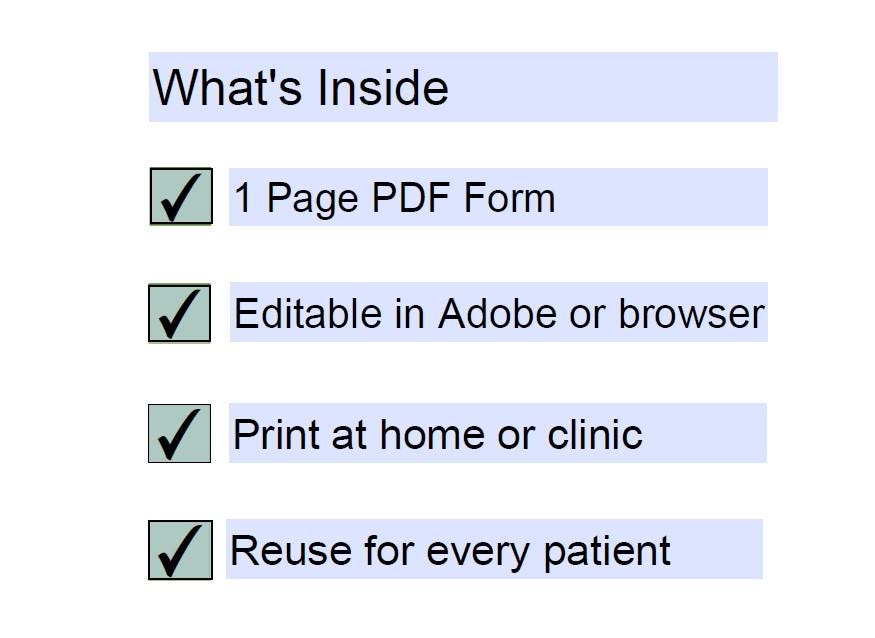 Medication Profile Log PDF | Printable & Fillable Medication Chart for ...
