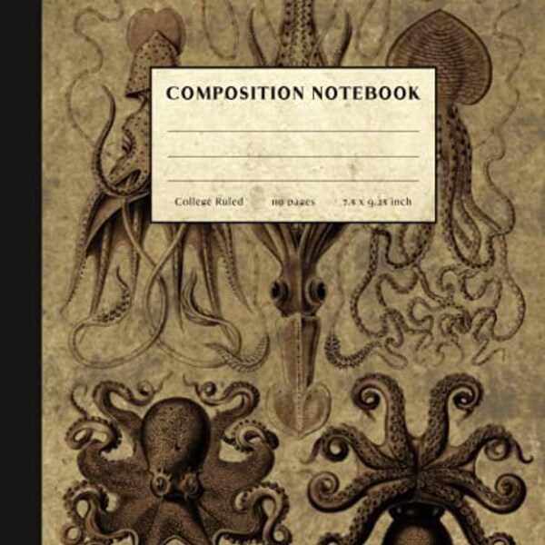 Octopus Notebook - Etsy