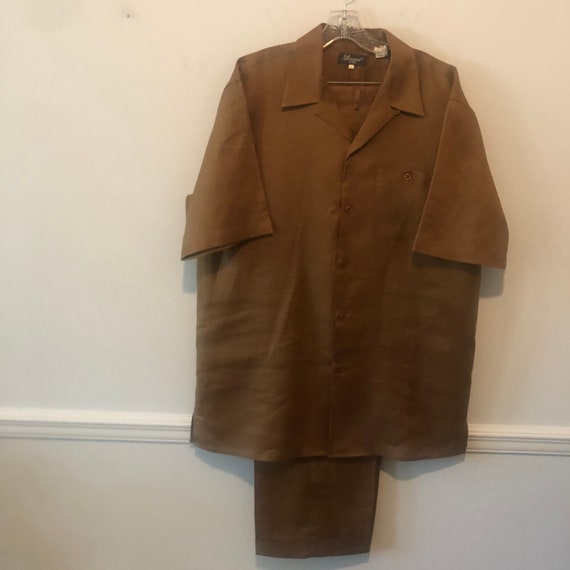 Sucesso Umomo Men Linen SS Suit - Gem