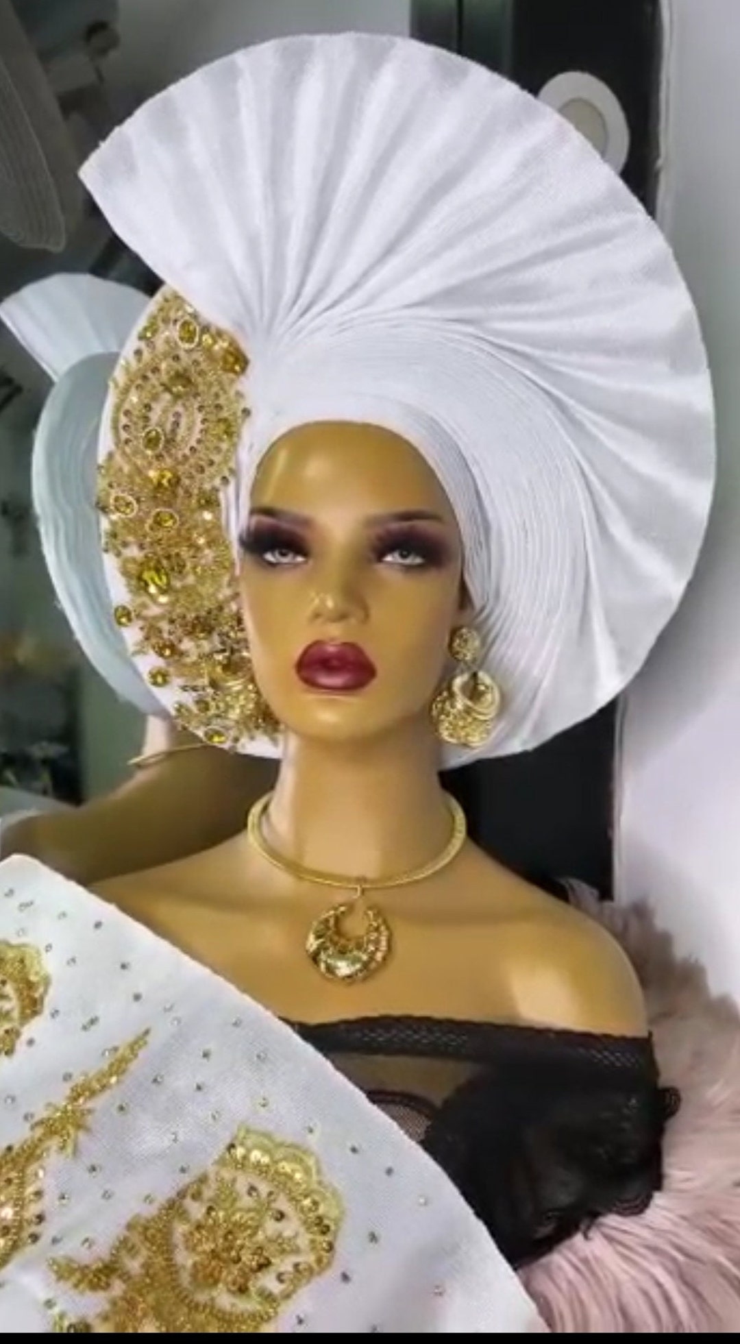 Auto Gele and Ipele Set - Etsy