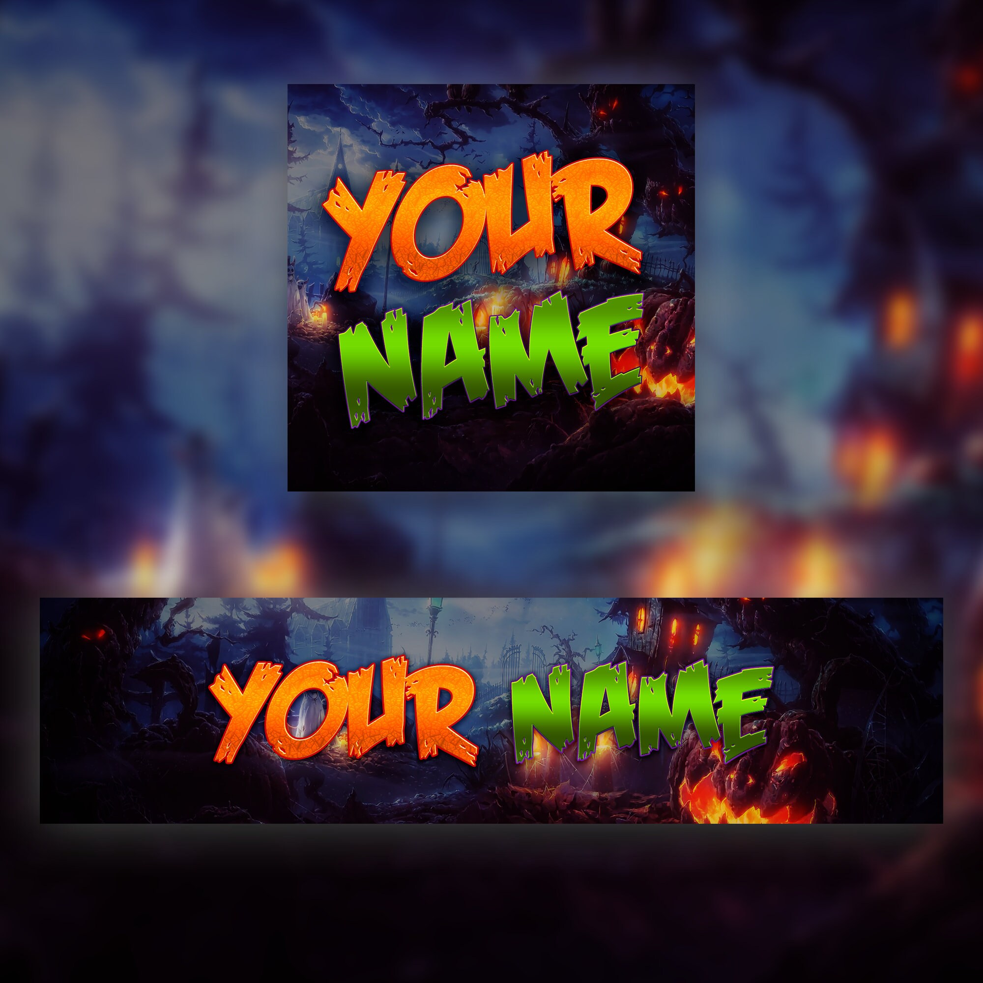 Animated Horror Twitch Stream Package 1 Overlay, 5 Screens Animated, 1 ...