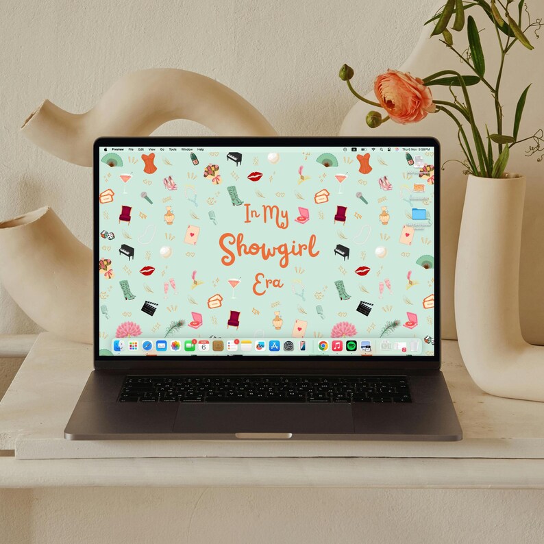 Showgirl Era Desktop Wallpaper | Retro Glam Collage (digital Download ...