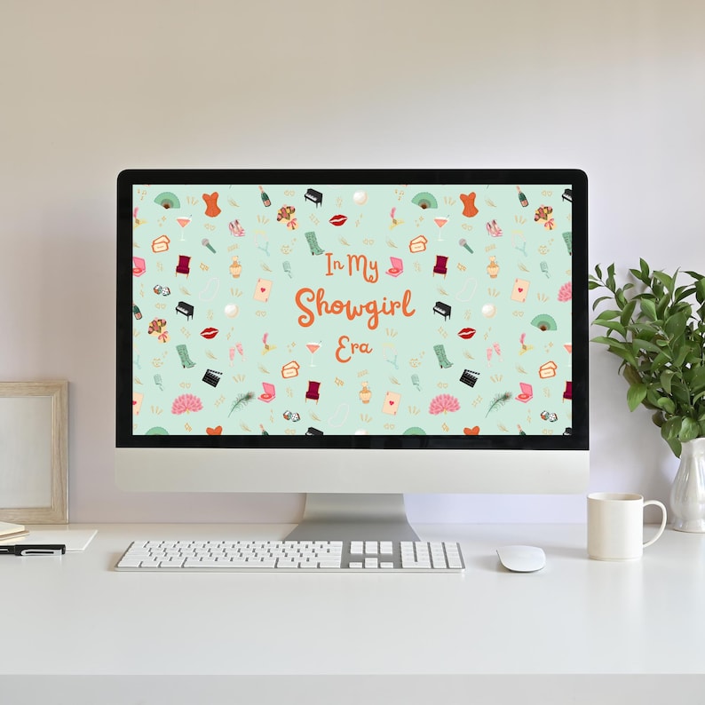 Showgirl Era Desktop Wallpaper | Retro Glam Collage (digital Download ...