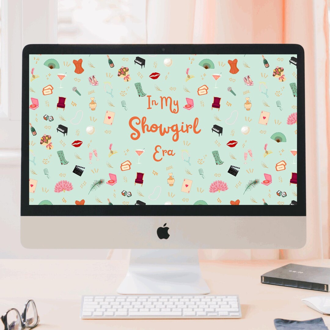 Showgirl Era Desktop Wallpaper | Retro Glam Collage (digital Download ...