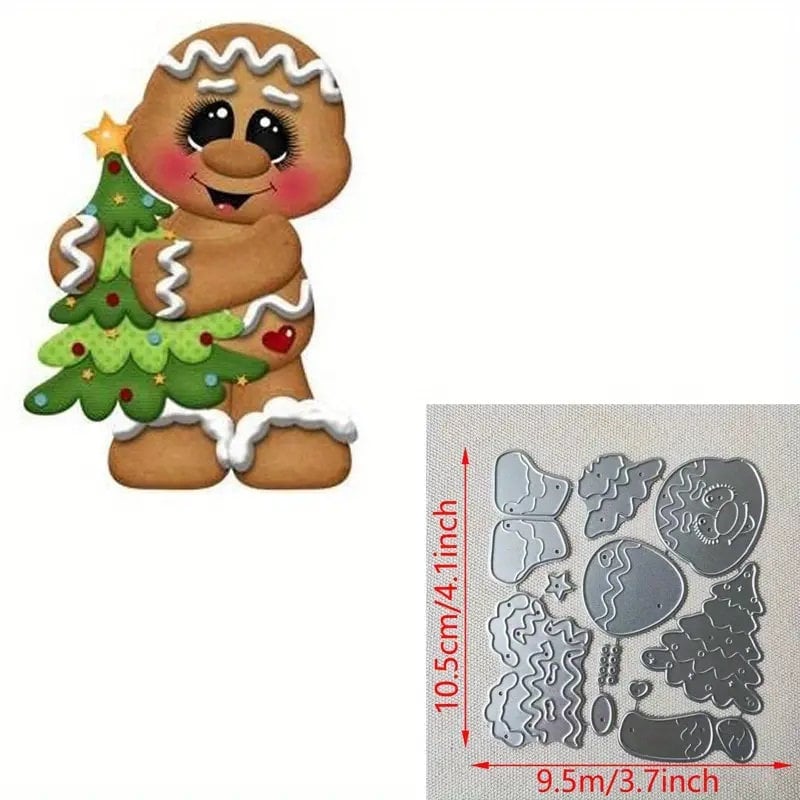 Christmas Gingerbread Man Metal Cutting Dies, Christmas Cutting Dies ...